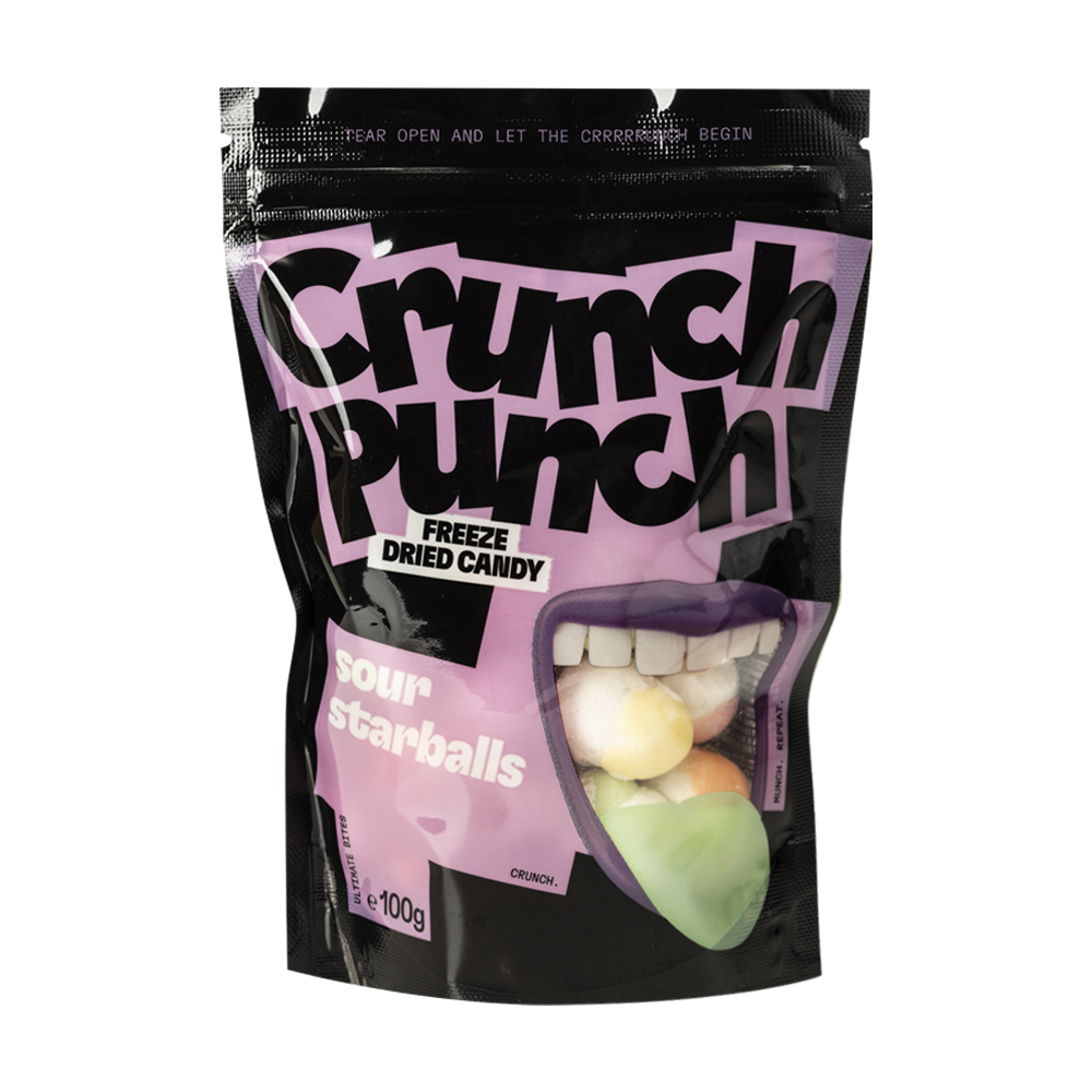 Konfektes Crunch Punch Sour Starballs, 100 g - pirkt tiešsaistes ...